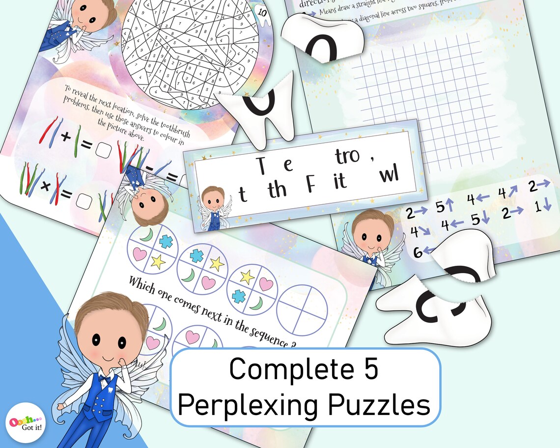 Tooth Fairy Treasure Hunt a Printable Indoor Lost Baby Teeth - Etsy UK