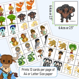 Greek Mythology Memory Game, a Printable Ancient Greece Picture ...
