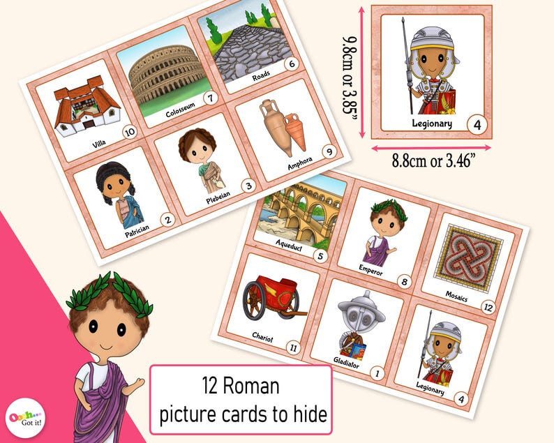 Ancient Rome Scavenger Hunt, a Printable History Game, for a Roman ...