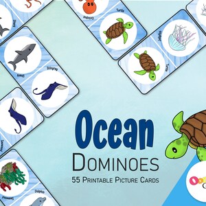 Under the Sea Dominoes a Printable Ocean Party Favor Summer - Etsy UK