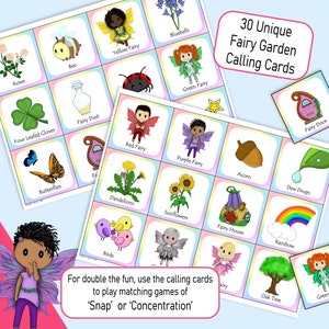 Fairy Bingo, a Printable Rainbow Kids Activity, Party Game for a Rainy ...