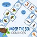 Under the Sea Dominoes, a Printable Ocean Party Favor, Summer Birthday ...