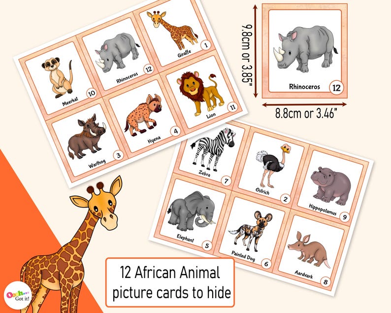 Safari Scavenger Hunt – A Printable African Wildlife Picture Game for ...