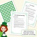 St. Patrick's Day Bingo, a Printable Leprechaun Game, a Irish Shamrock ...