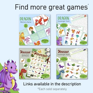 Dragons Bingo 30 Printable Bingo Cards a Fantasy Dragon & - Etsy UK