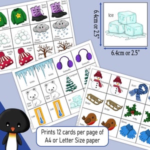 Winter Wonderland Memory Card Game: A Printable Picture Matching ...