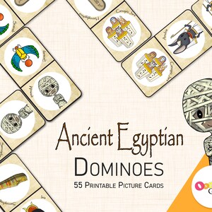 Ancient Egyptian Dominoes a Printable Mummy Party Favor - Etsy UK