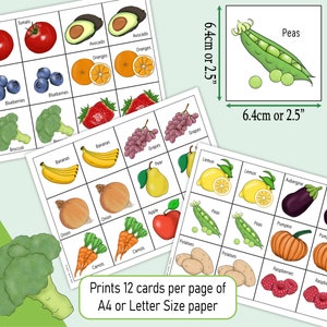 Fruit & Vegetable Memory Game, a Greengrocer, Farmers Market, Healthy ...