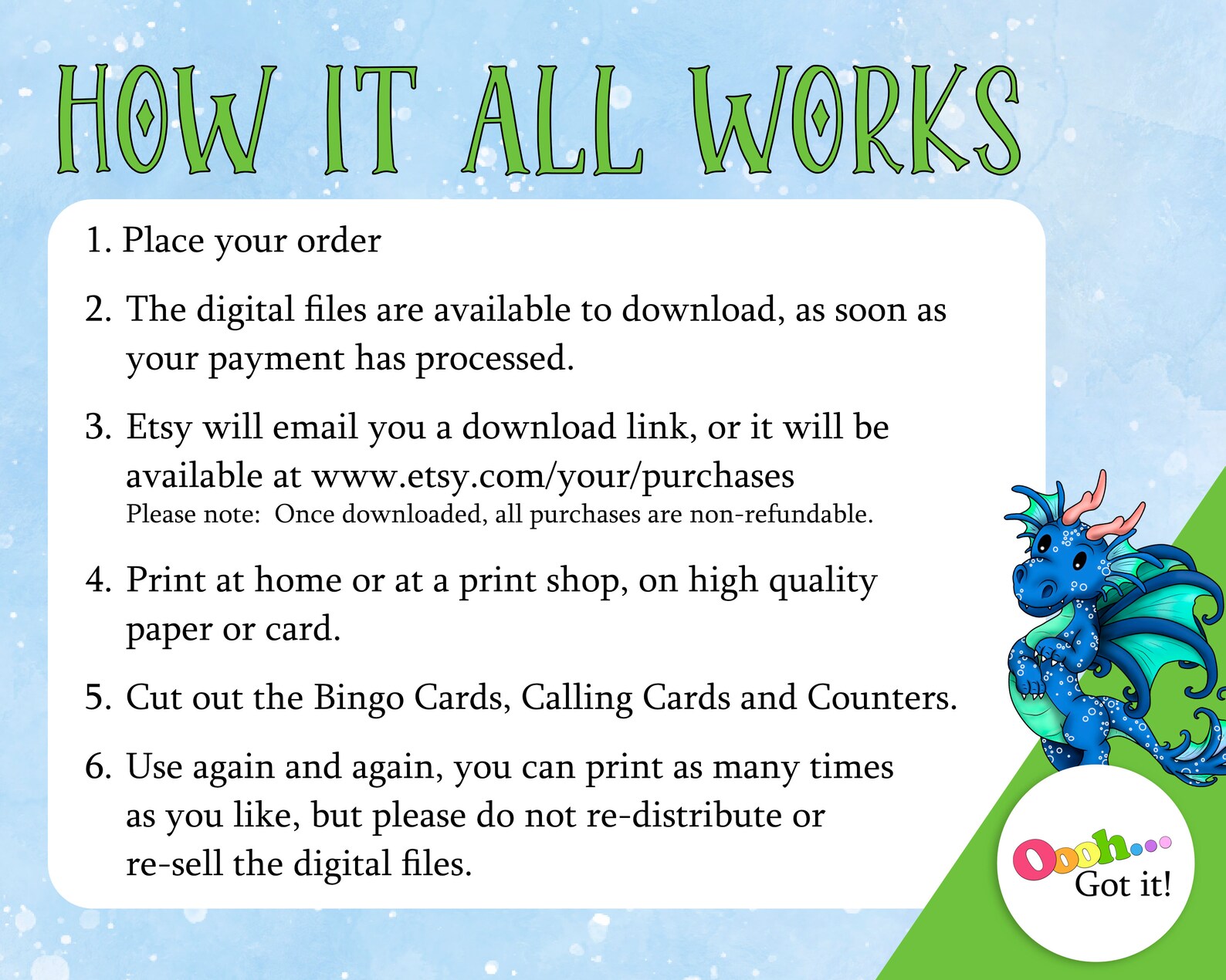 Dragons Bingo 30 Printable Bingo Cards a Fantasy Dragon & - Etsy