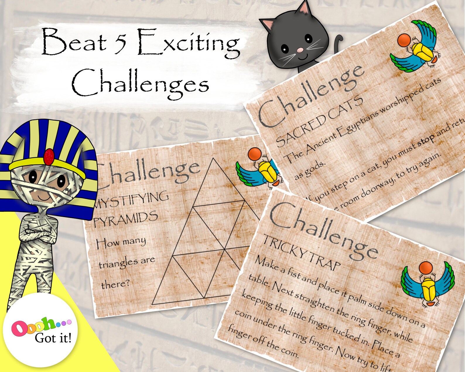 Ancient Egyptian Mummy Treasure Hunt a Indoor Printable - Etsy