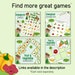 Fruit & Vegetable Memory Game, a Greengrocer, Farmers Market, Healthy ...