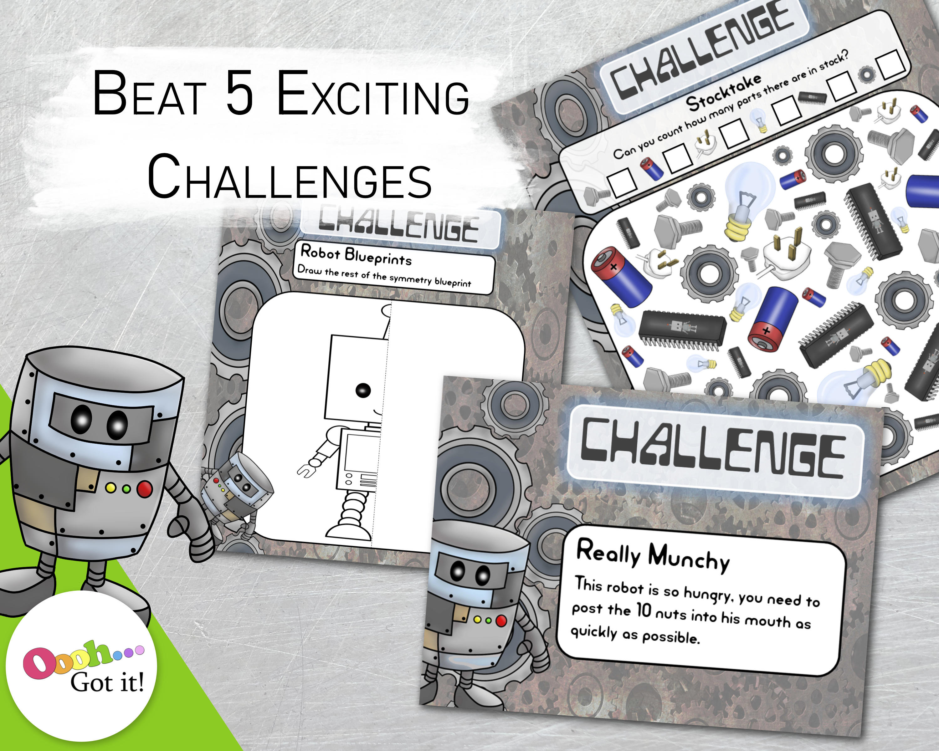 Robot Treasure Hunt Indoor Printable Scavenger Hunt Family - Etsy UK