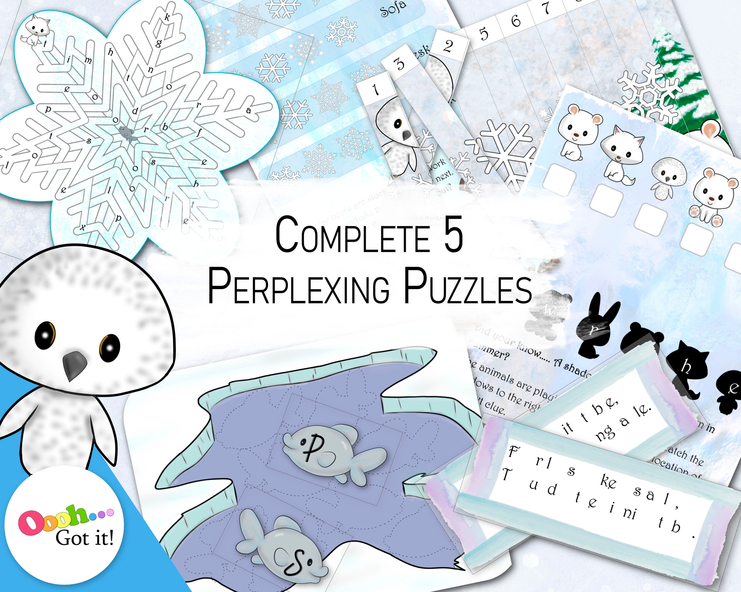 Winter Animals Treasure Hunt Printable Indoor Arctic - Etsy UK