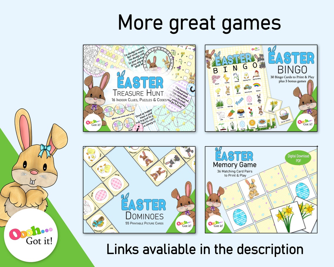 Easter Scavenger Hunt a Printable Easter Egg Picture Matching - Etsy