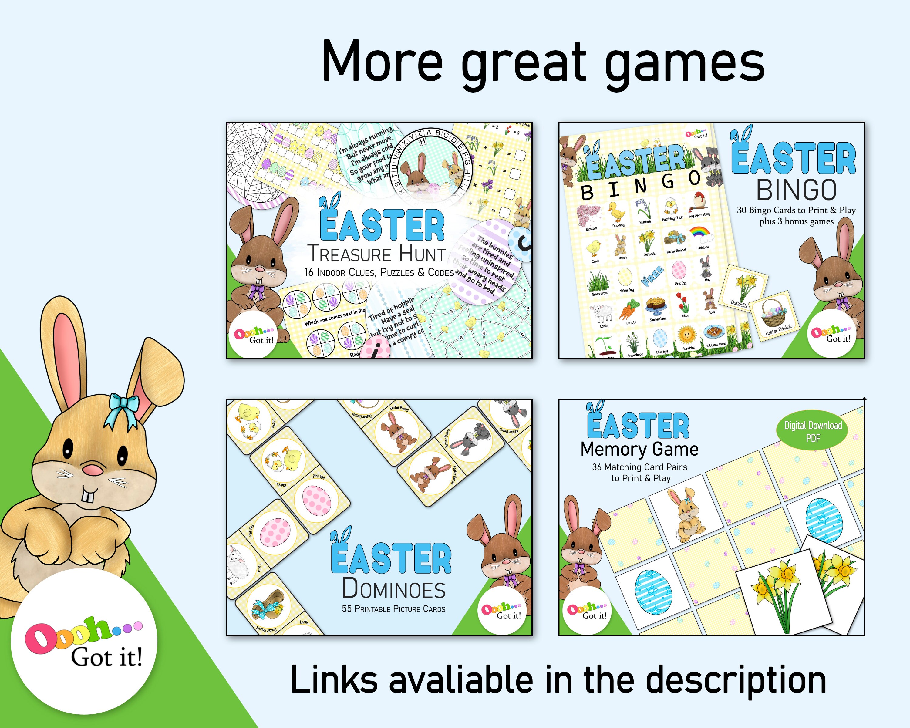 Easter Scavenger Hunt a Printable Easter Egg Picture Matching - Etsy