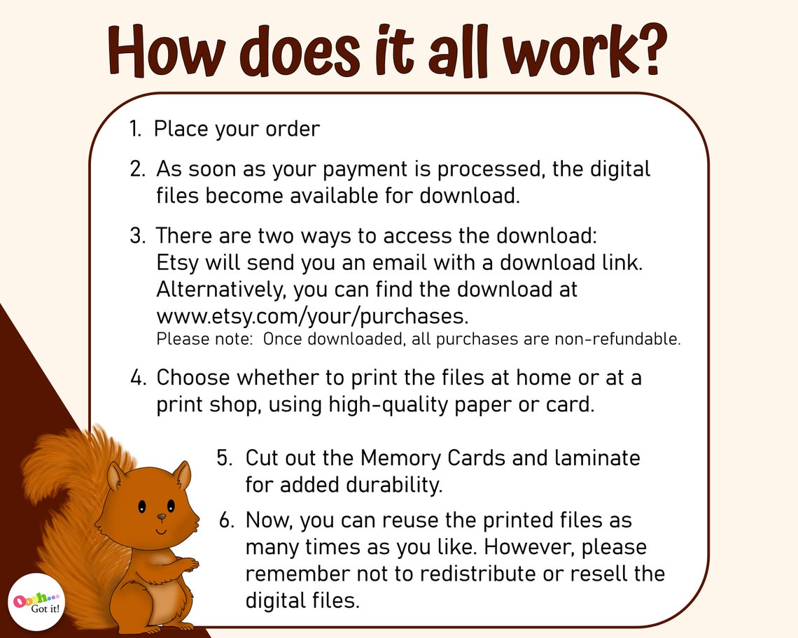 Autumn Memory Card Game, a Printable Fall Picture Matching Game, for ...