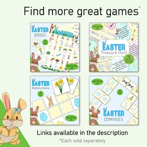Easter Scavenger Hunt, a Printable Easter Egg Picture Matching Family ...