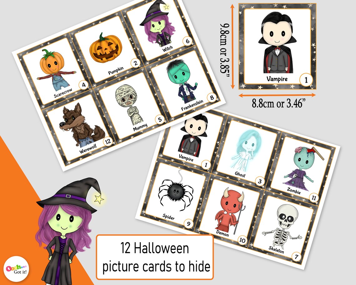 Halloween Scavenger Hunt a Printable Spooky Picture Matching - Etsy UK