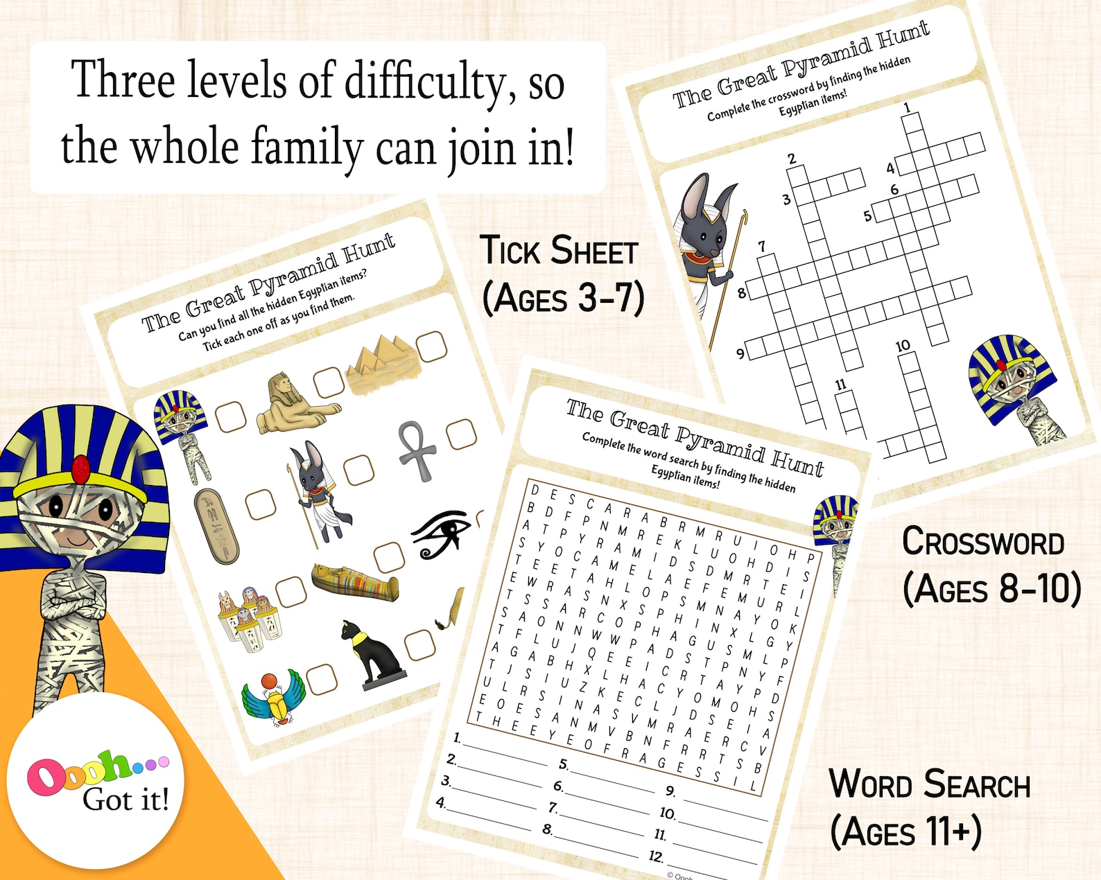 Ancient Egypt Picture Scavenger Hunt a Printable Egyptian - Etsy UK