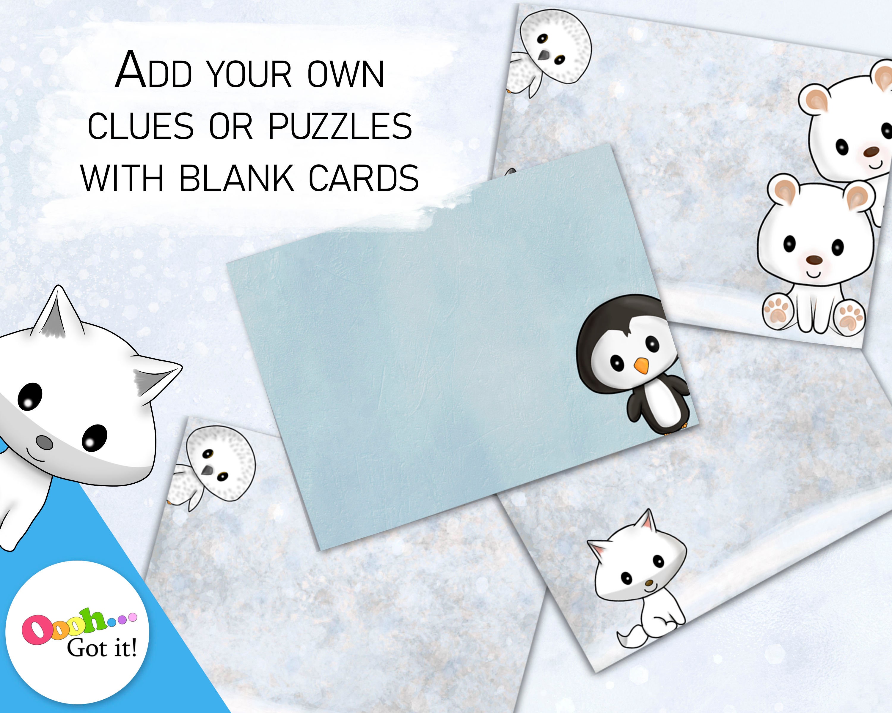 Winter Animals Treasure Hunt Printable Indoor Arctic - Etsy UK