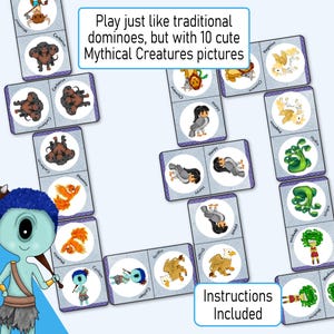 Greek Mythology Dominoes, a Printable Ancient Greece History Picture ...