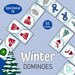 Winter Wonderland Dominoes, a Fun Printable Picture Matching Game for ...