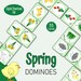 Spring Picture Dominoes, a Printable Kids Game, a Spring Flower ...