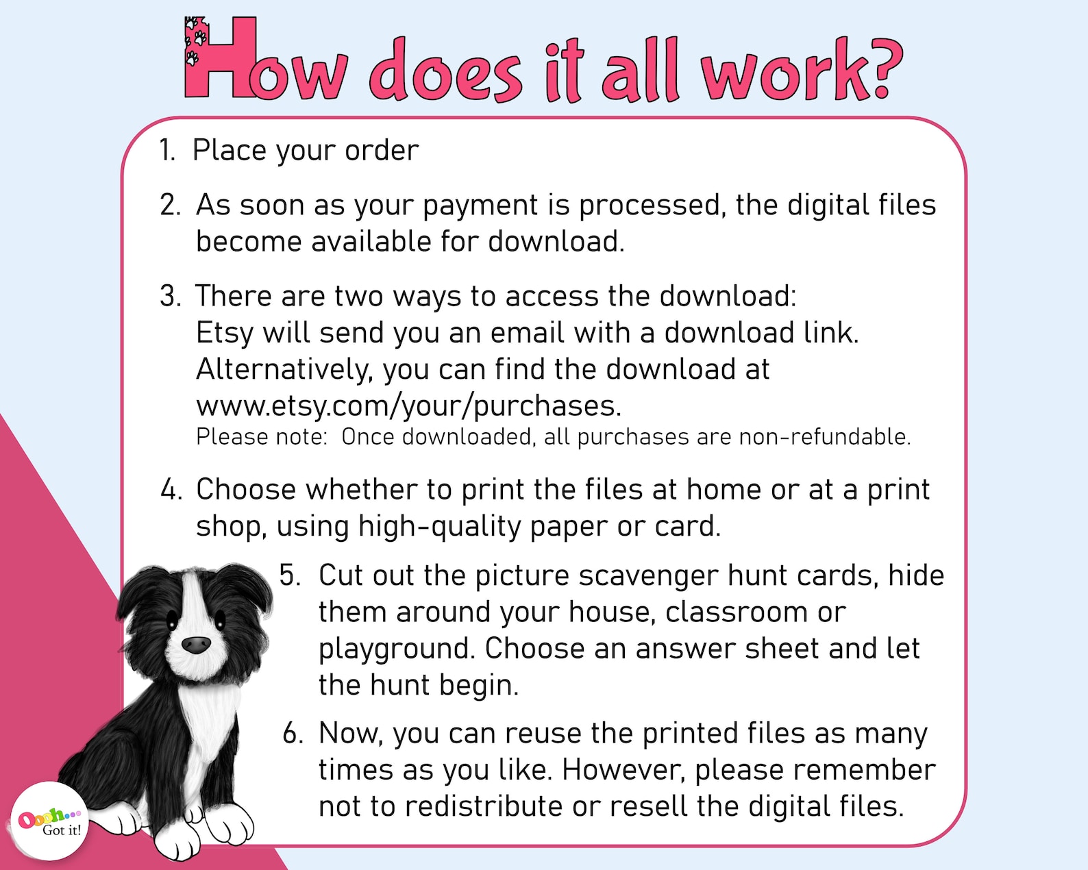 Dog Scavenger Hunt, a Printable Puppy Picture Matching Game, Hide ...