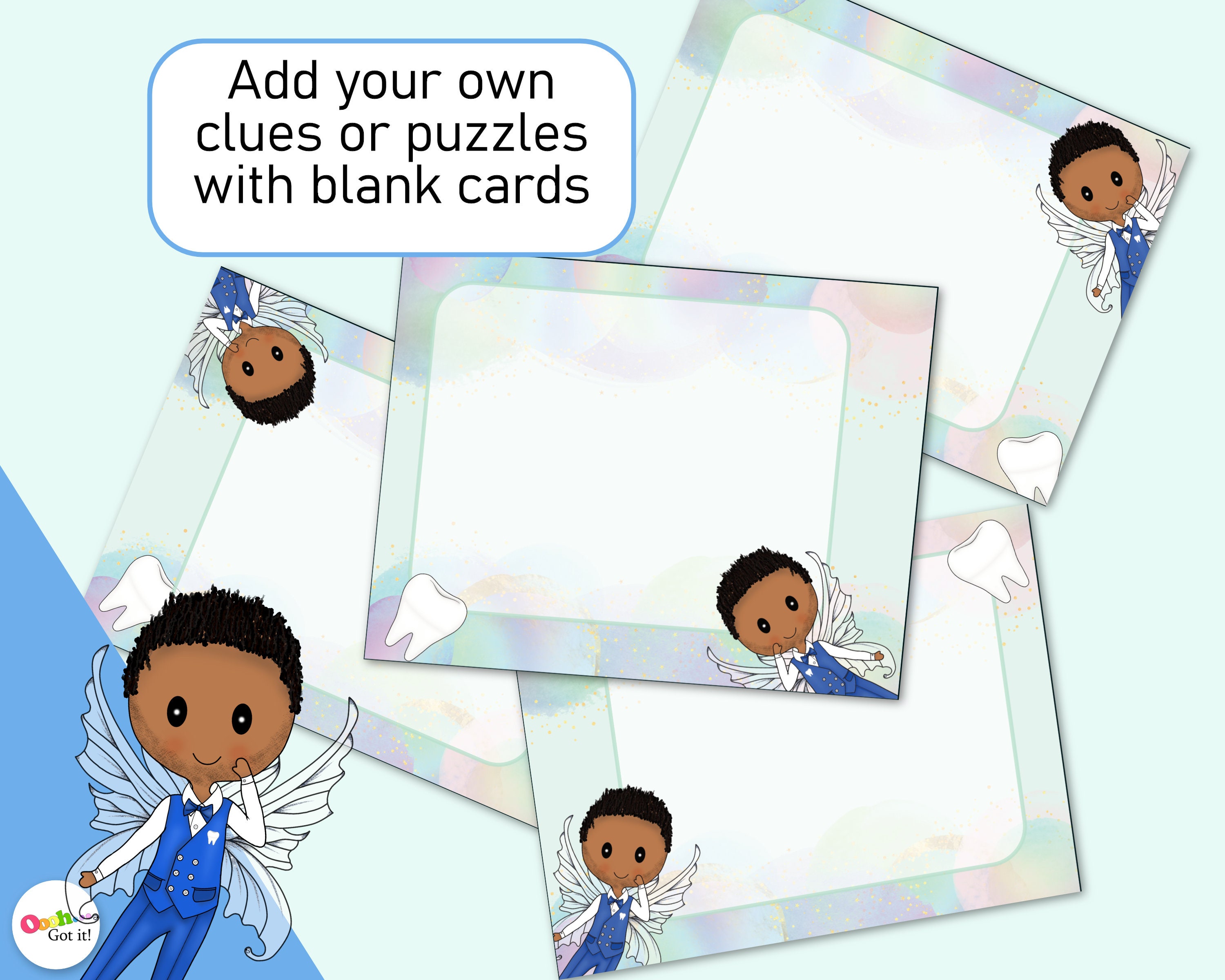 Tooth Fairy Treasure Hunt for Kids, Printable Scavenger Hunt Clues ...