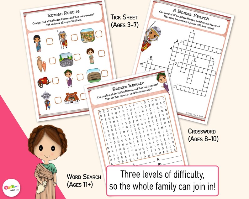 Ancient Rome Scavenger Hunt, a Printable History Game, for a Roman ...