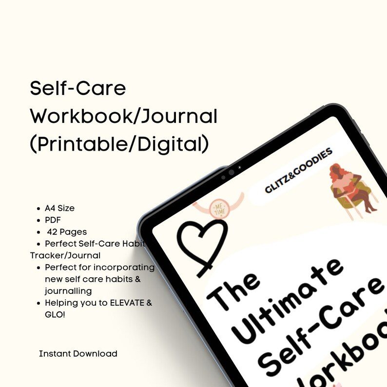 Self Care Workbook, Self Care Journal, Digital Journal, Self-care ...