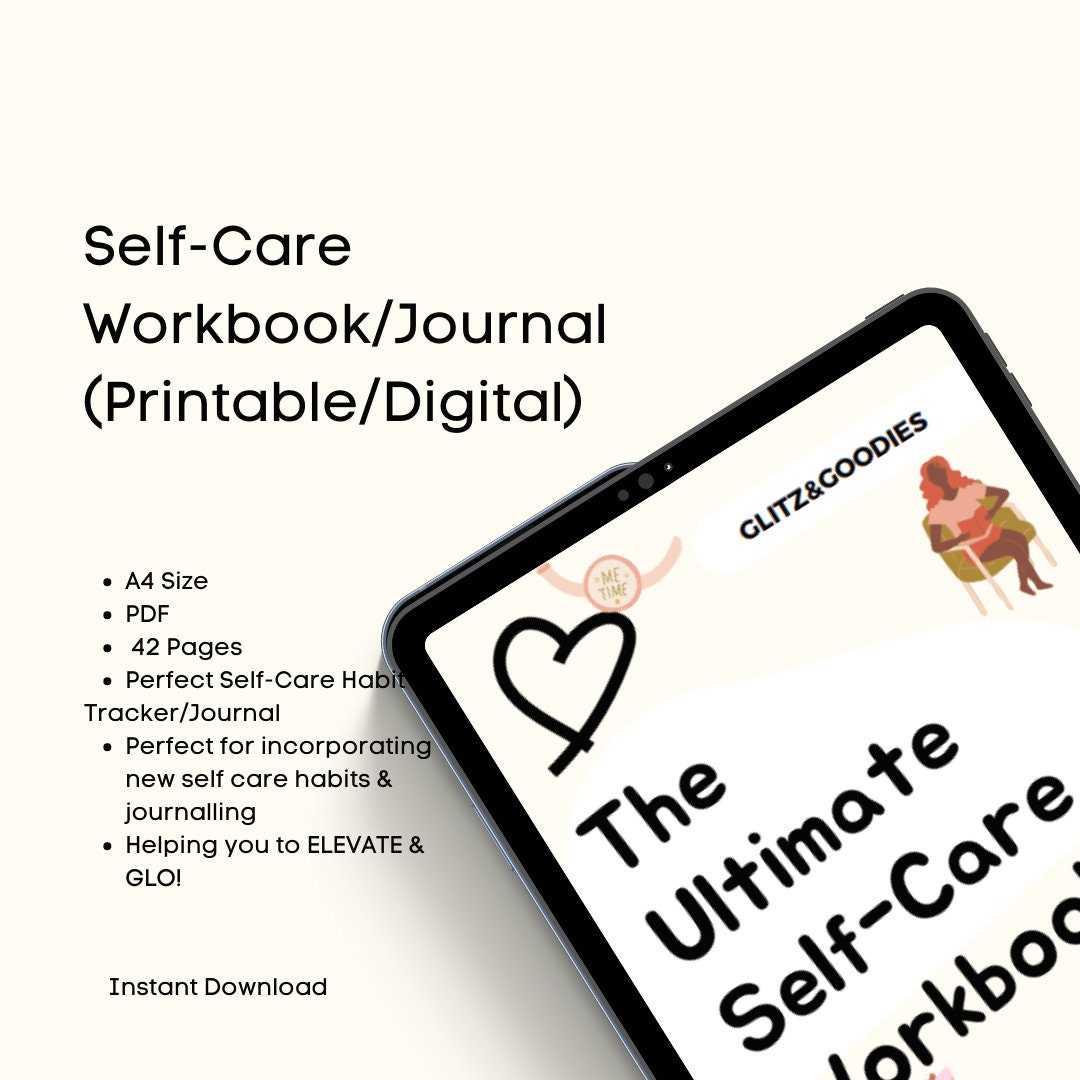 Self Care Workbook, Self Care Journal, Digital Journal, Self-care ...