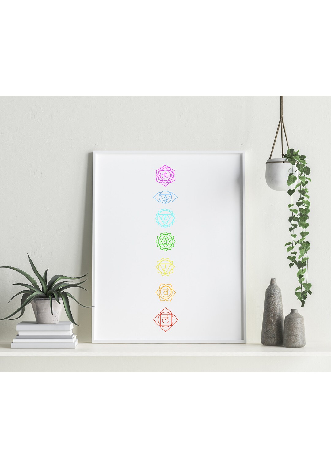 7 Chakras Print A4 Wall Art - Etsy