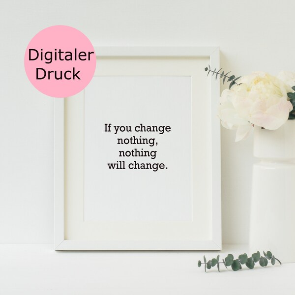 Nothing Will Change - Etsy UK