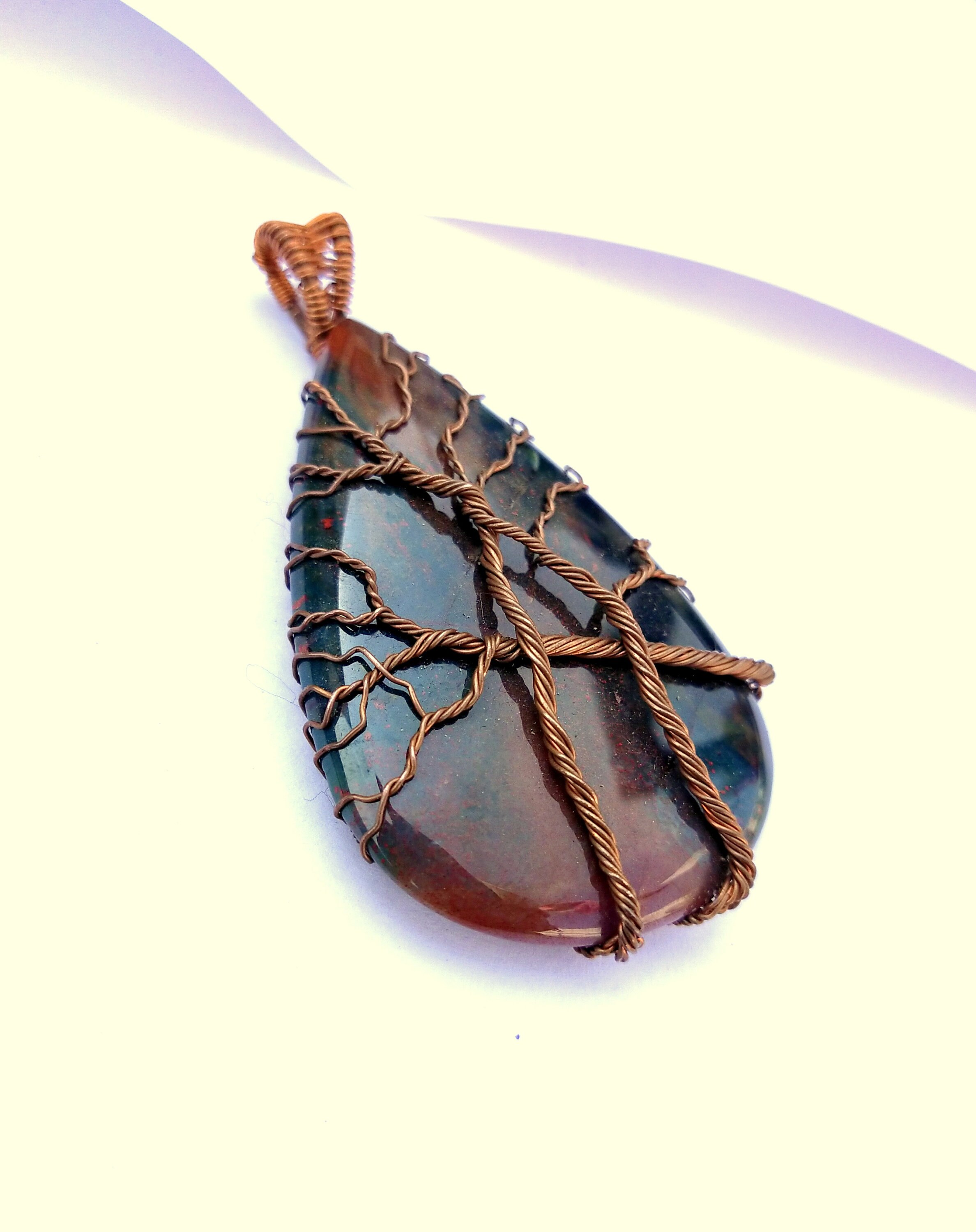 Bloodstone Tree Of Life Necklace Empath Protection Amulet - Etsy.de