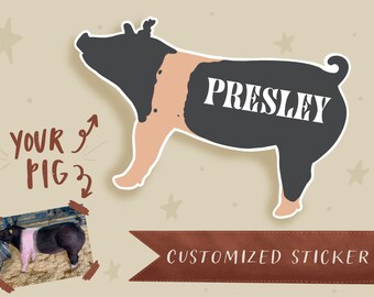 Show Pig Silhouette | Etsy