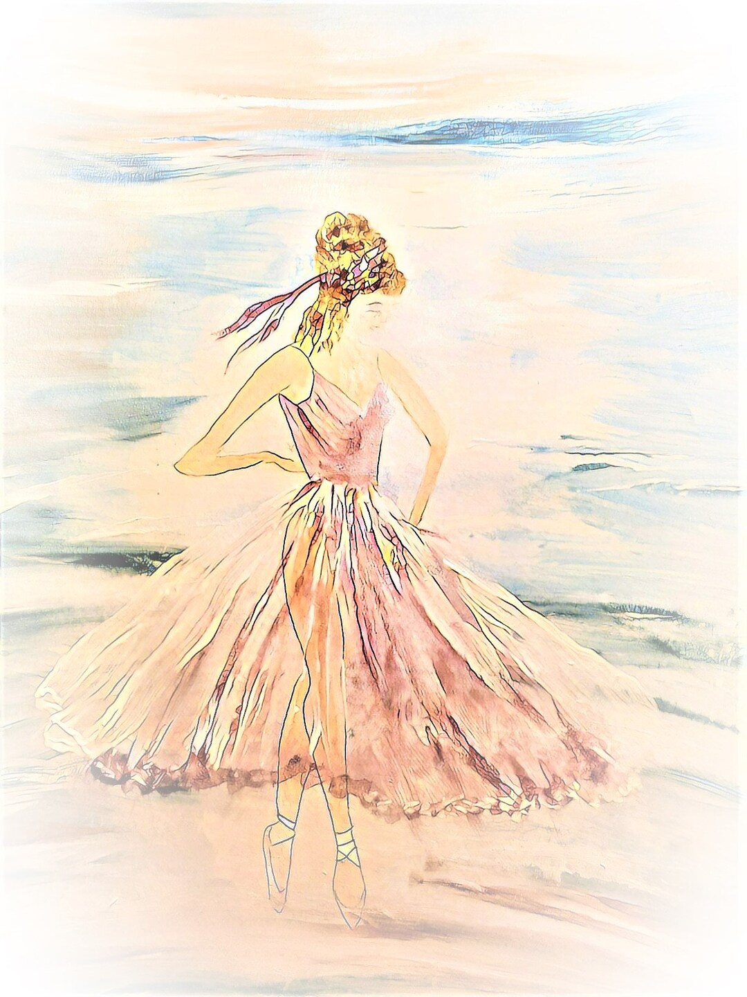 Title, "secret Rendezvous" Art Print of Original Painting - Etsy