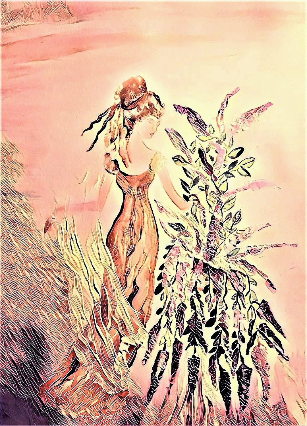 Title: “ Daughter of Gaia" Art Print of Original Painting - Etsy