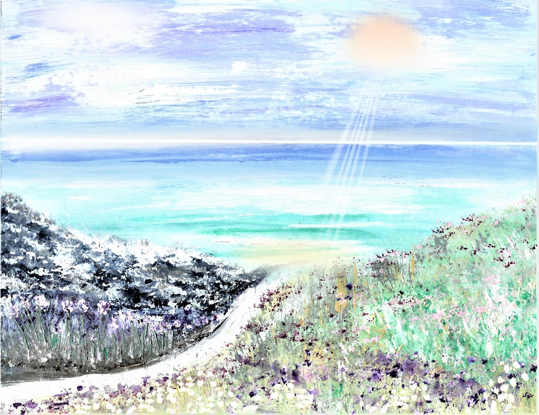 Title: "song of the Sea Meadow" Art Print of Original Painting - Etsy