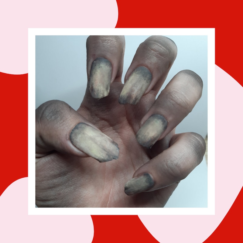 Zombie Acrylic Nails - Etsy