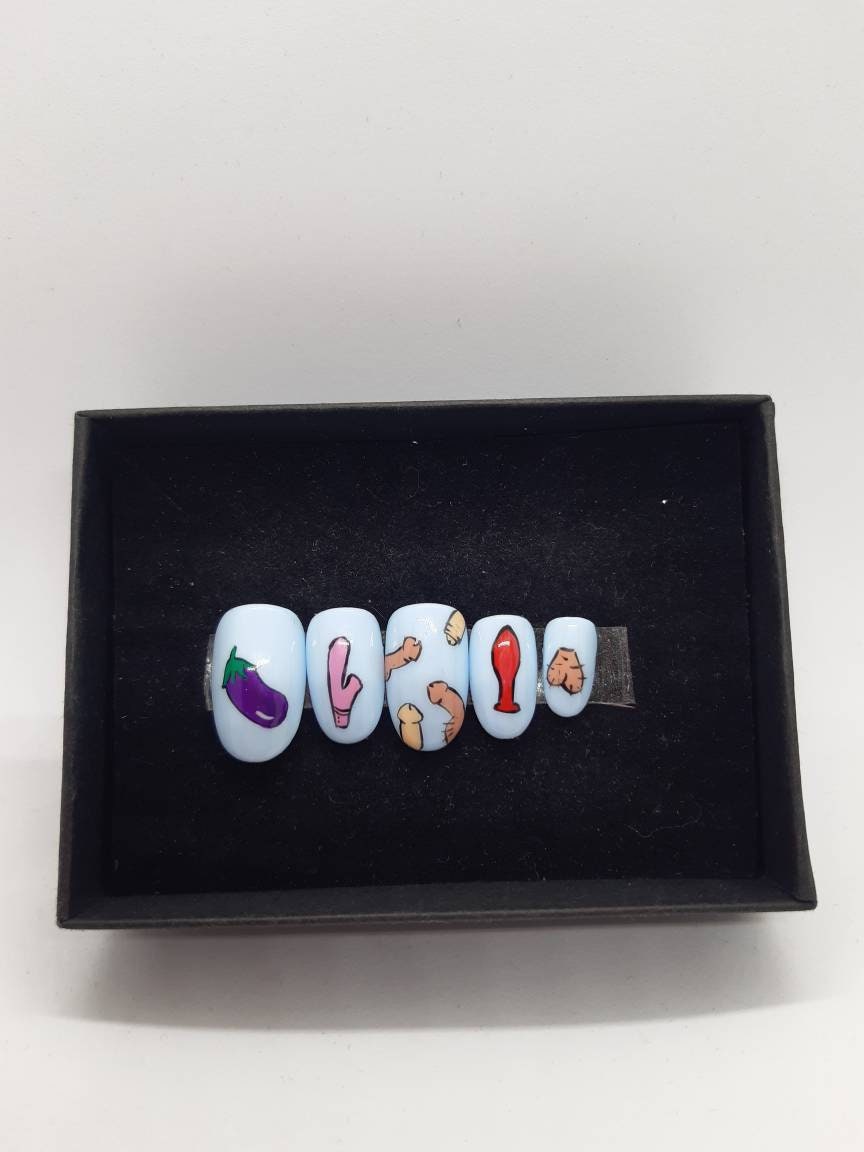 Dirty Penny - Hand Painted Nail Set - Etsy