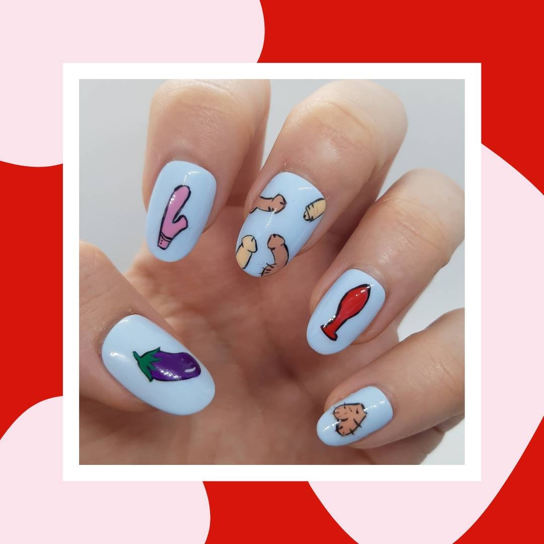 Dirty Penny - Hand Painted Nail Set - Etsy