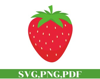 Strawberry Svg - Etsy