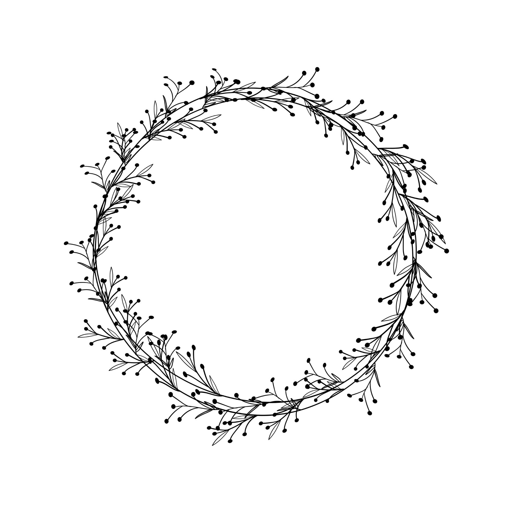 Wreath Svg Bundle Circle Svg Bundle Floral Wreath Svg Etsy