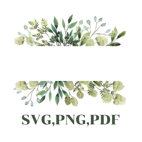 Greenery Border SVG