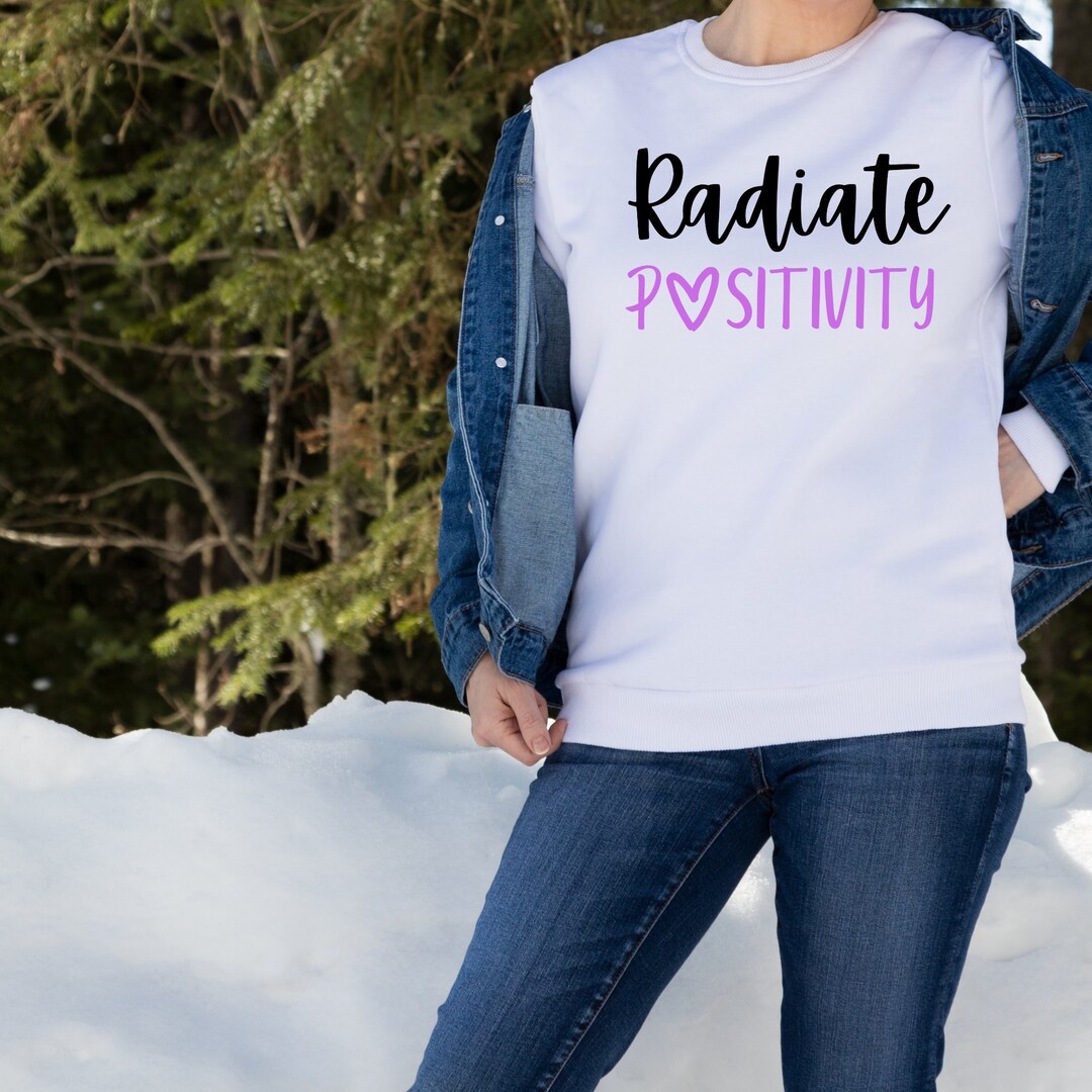 Radiate Positivity SVG Positivity Svg Inspirational Quote - Etsy