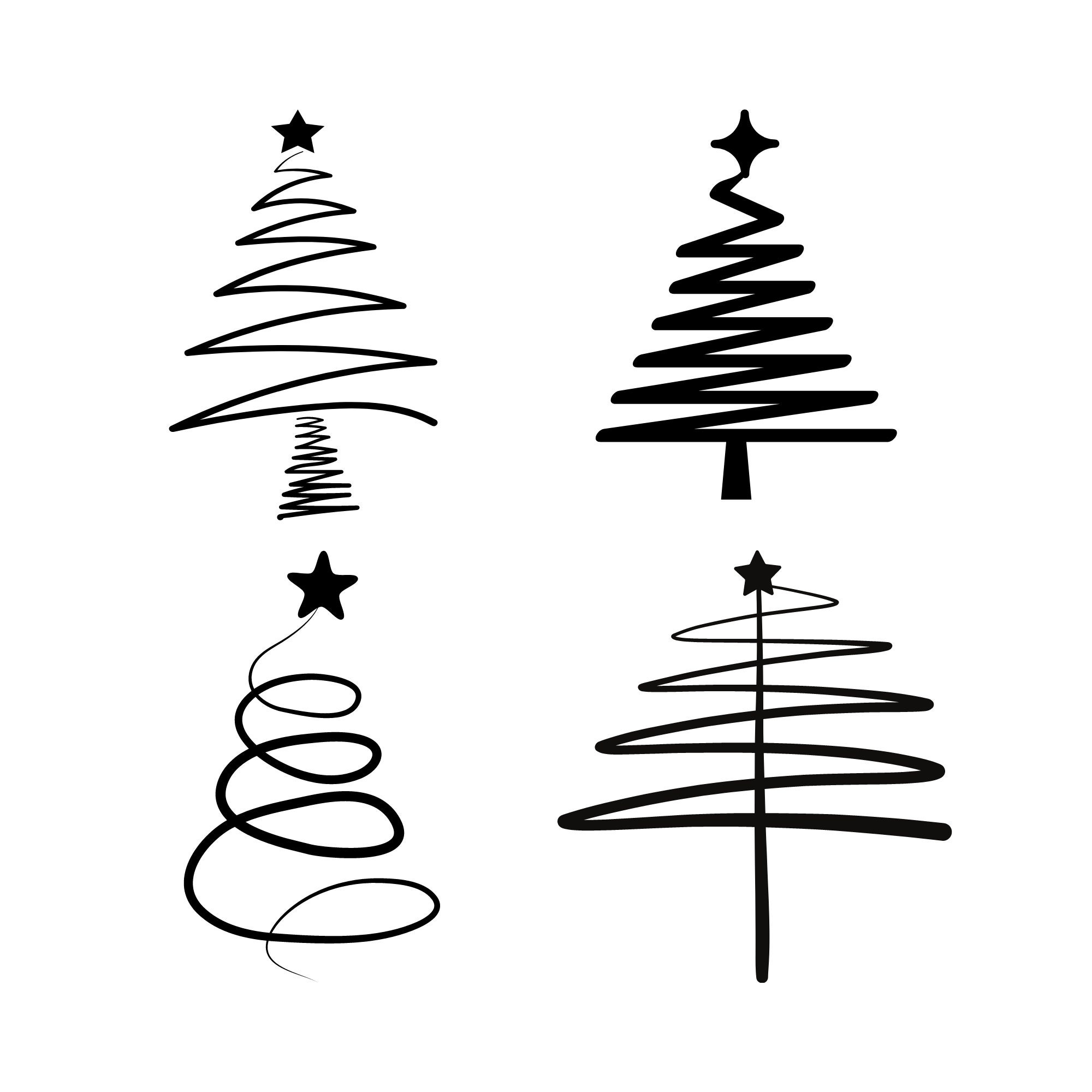 Spiral Christmas Tree Outline Patterns: DFX, EPS, PDF, PNG, And SVG Cut ... Spiral Christmas Tree Outline Patterns: DFX, EPS, PDF, PNG, And SVG Cut ...