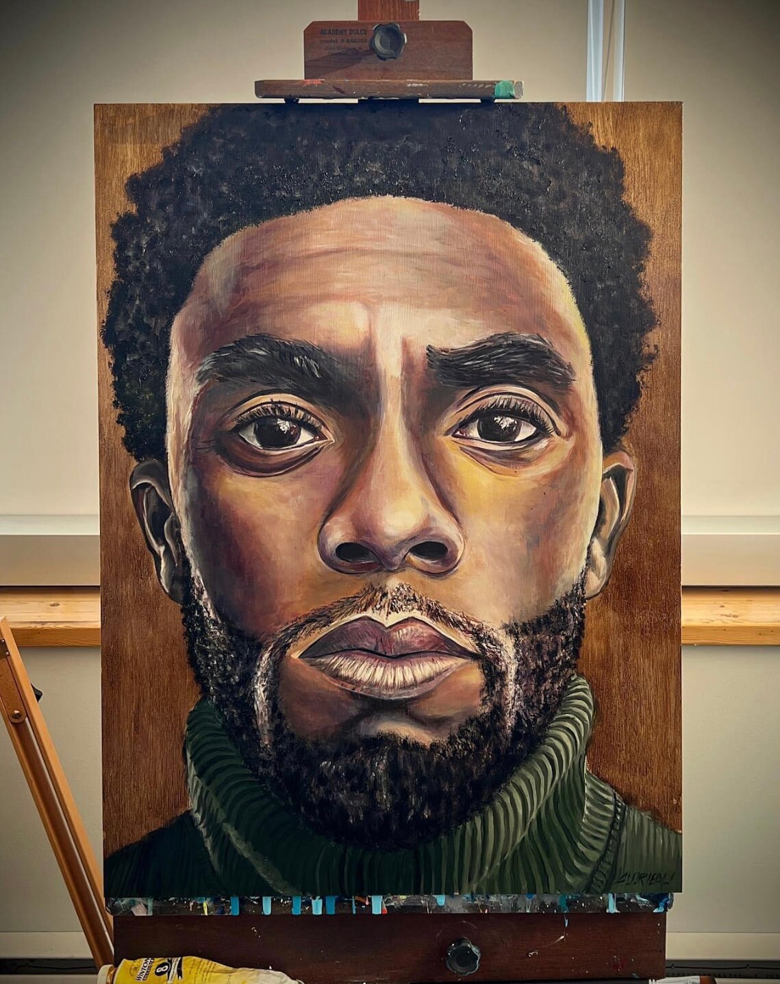 Chadwick - Original Artwork Painting of the Black Panther King Boseman ...