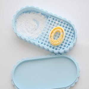 Fluted Cornstarch Duster Tray: 3D Printed Clay Tool Organizer - Etsy