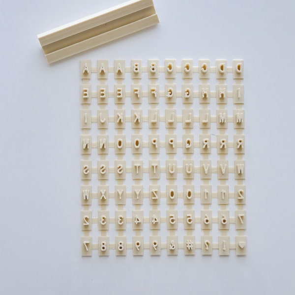 Letter Stamps for Clay - Etsy
